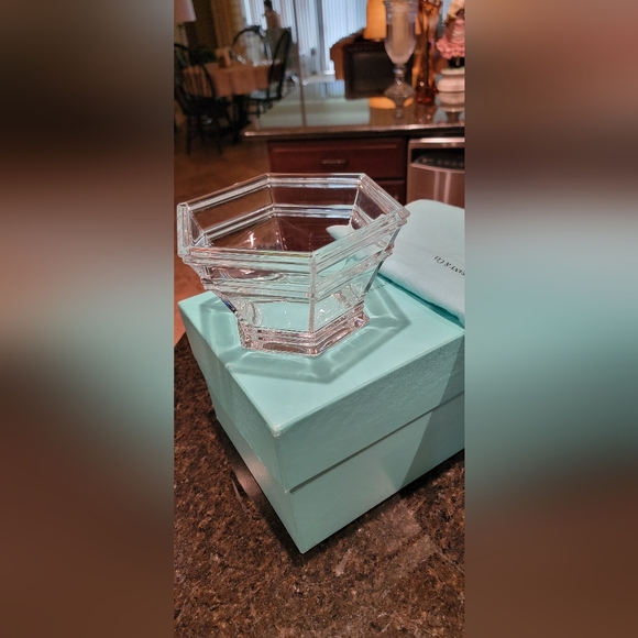 Tiffany & Co. | Art | Tiffany Co Crystal Windham Hexagon Bowl Box ...